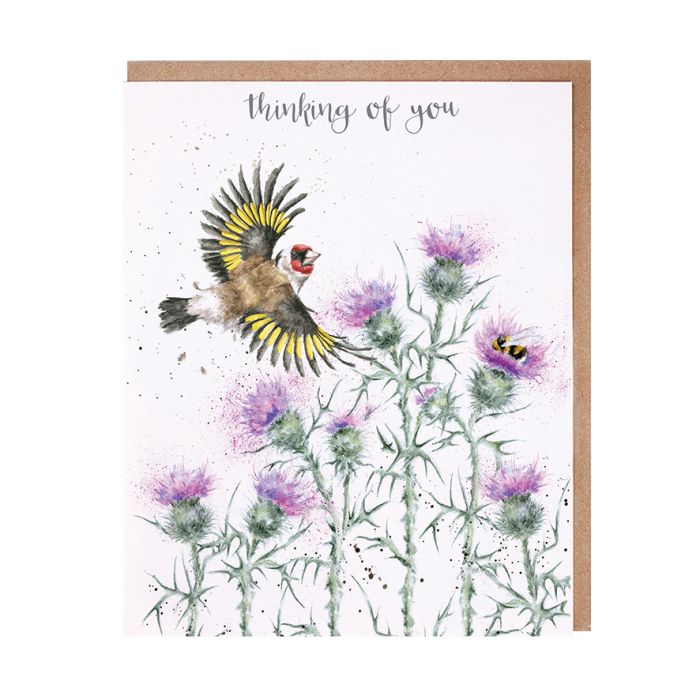 Thinking of You "Thistle Finch" - Card – The East Street Boutique